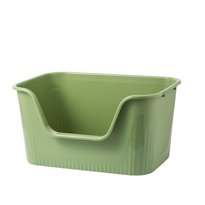 Semi-enclosed/open-style extra-large litter box cat toilet, cross-bord ...